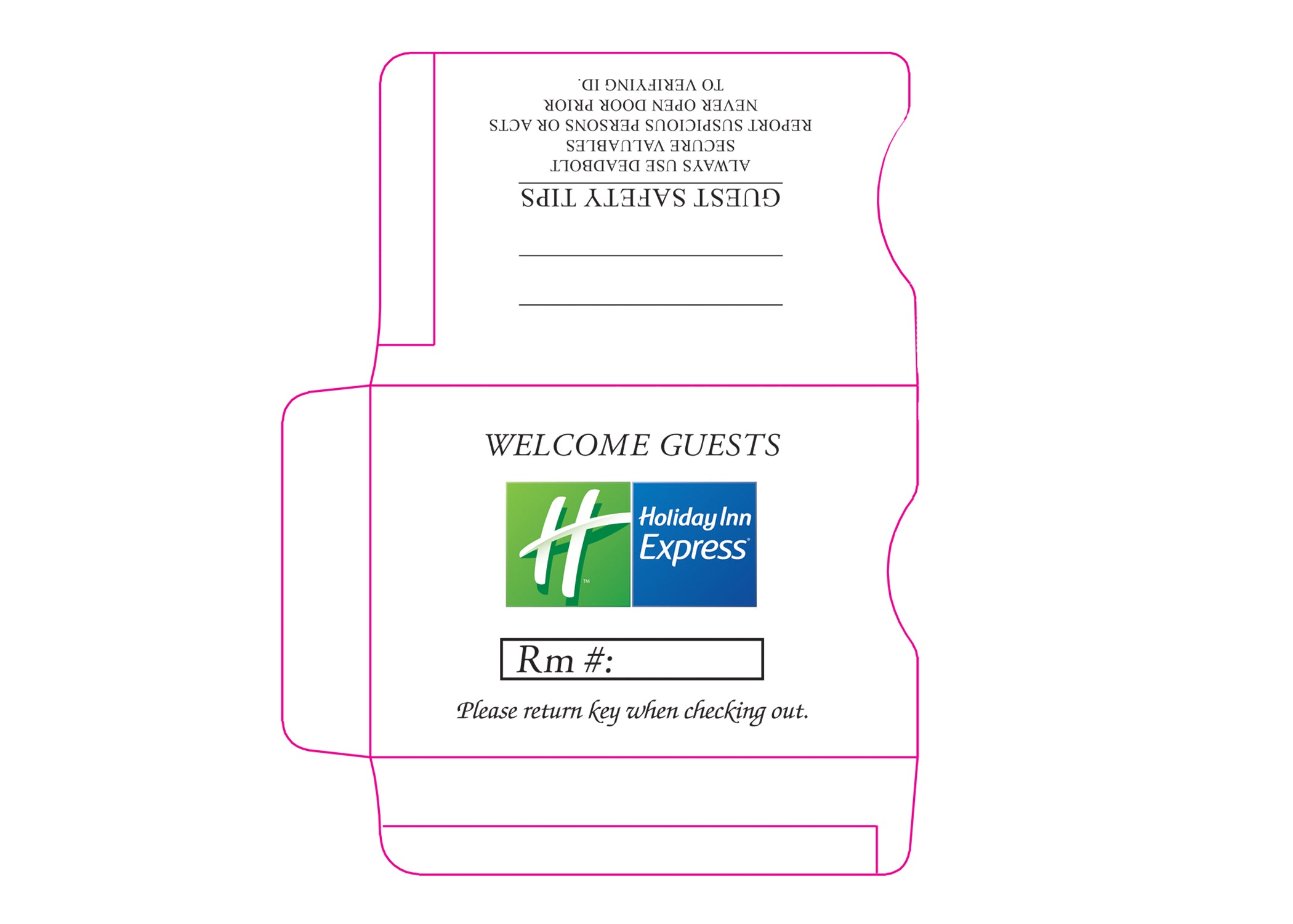 Holiday Inn Express Key Sleeves - Box of 1000